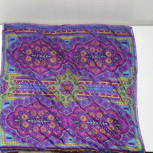 scarves by Vera | Accessories | Vera Vintage Silk Scarf Bright Colors ...